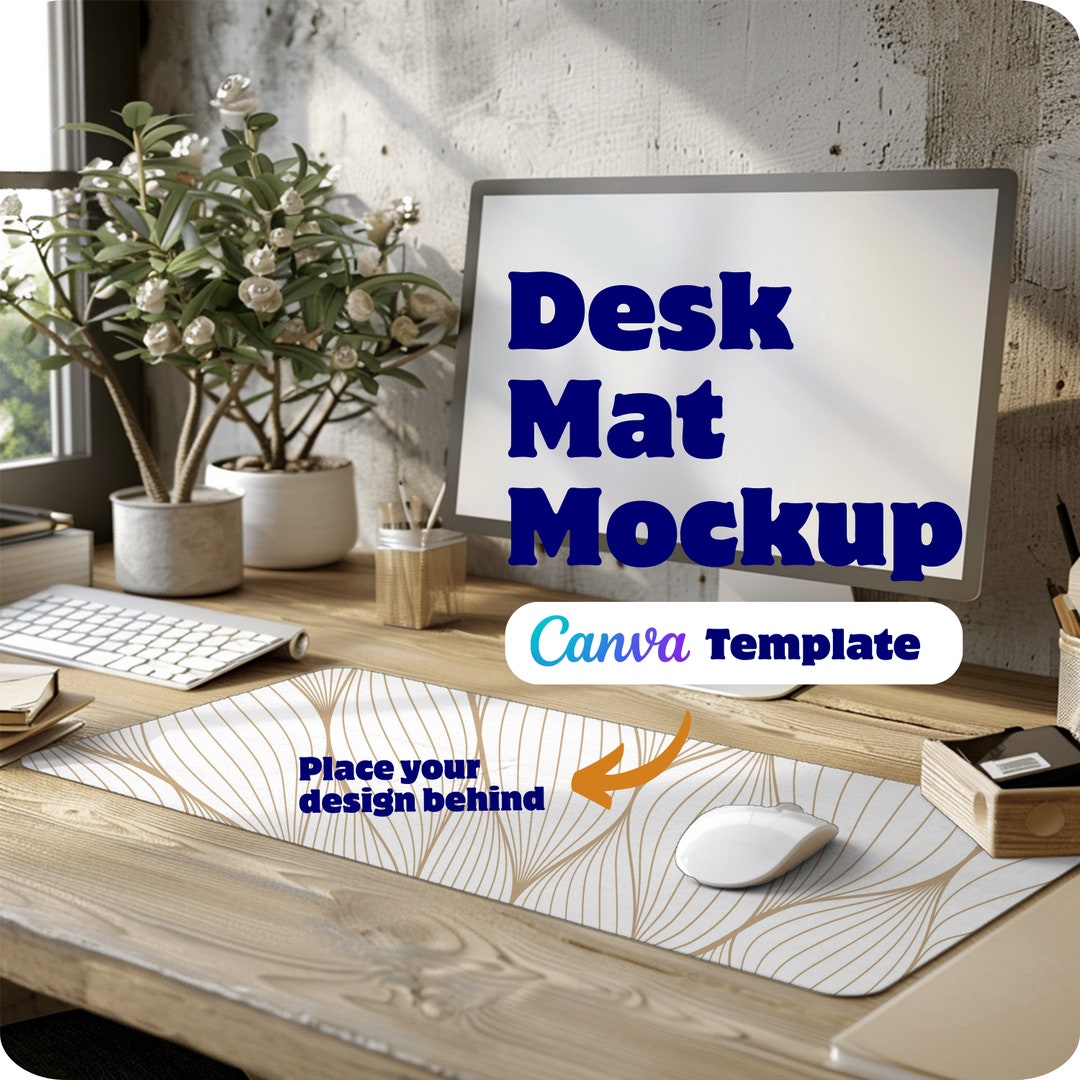 Desk Mat Mockup Canva Template Mousepad Mockup, Printify Dimensions ...
