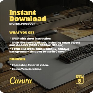 Desk Mat Mock Up, Mousepad Mock Up, Desk Pad Mockup, Printify Desk Mat Mockup Psd, Editable Desk ...