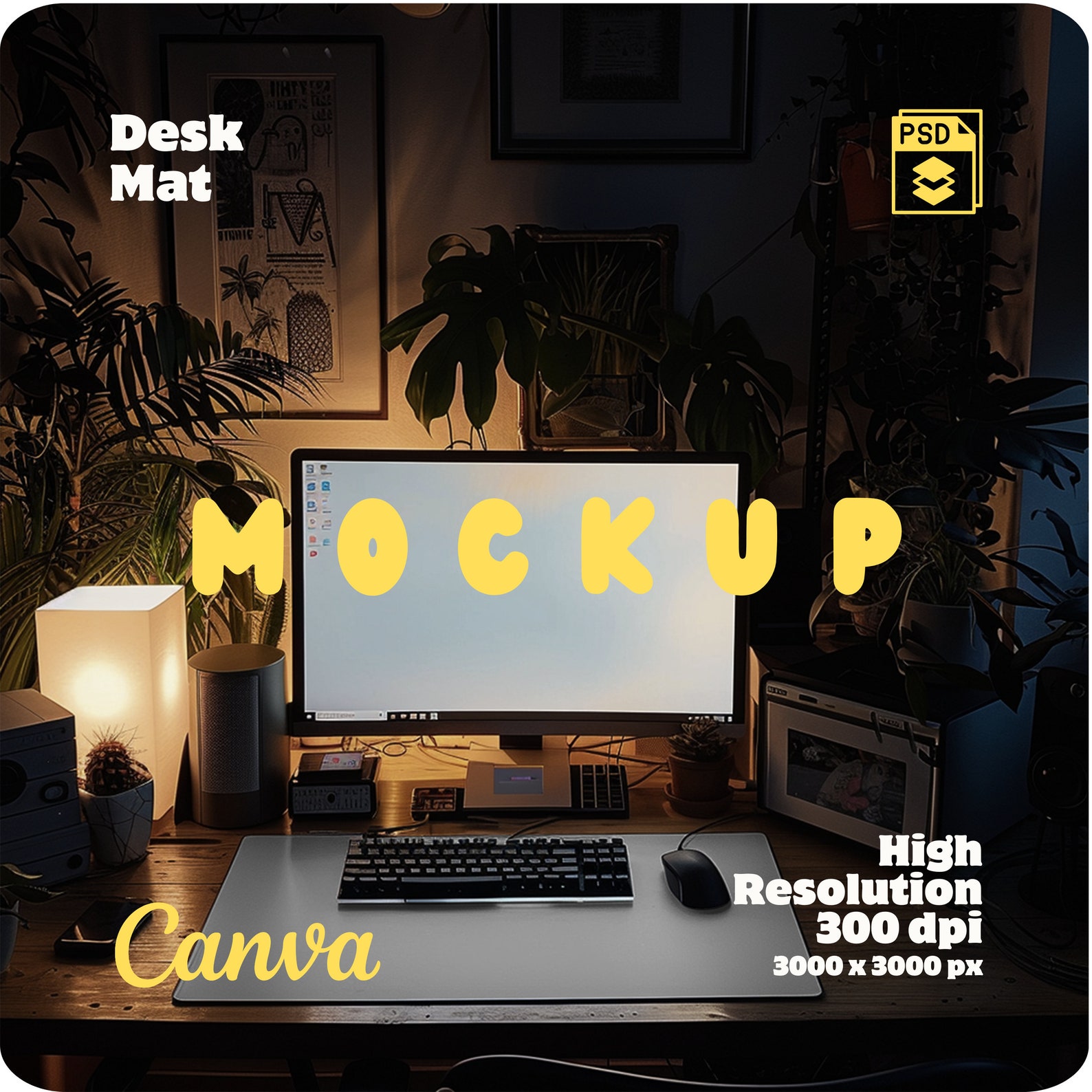 Desk Mat Mock Up, Mousepad Mockup, Desk Pad Mockup, Printify Desk Mat ...