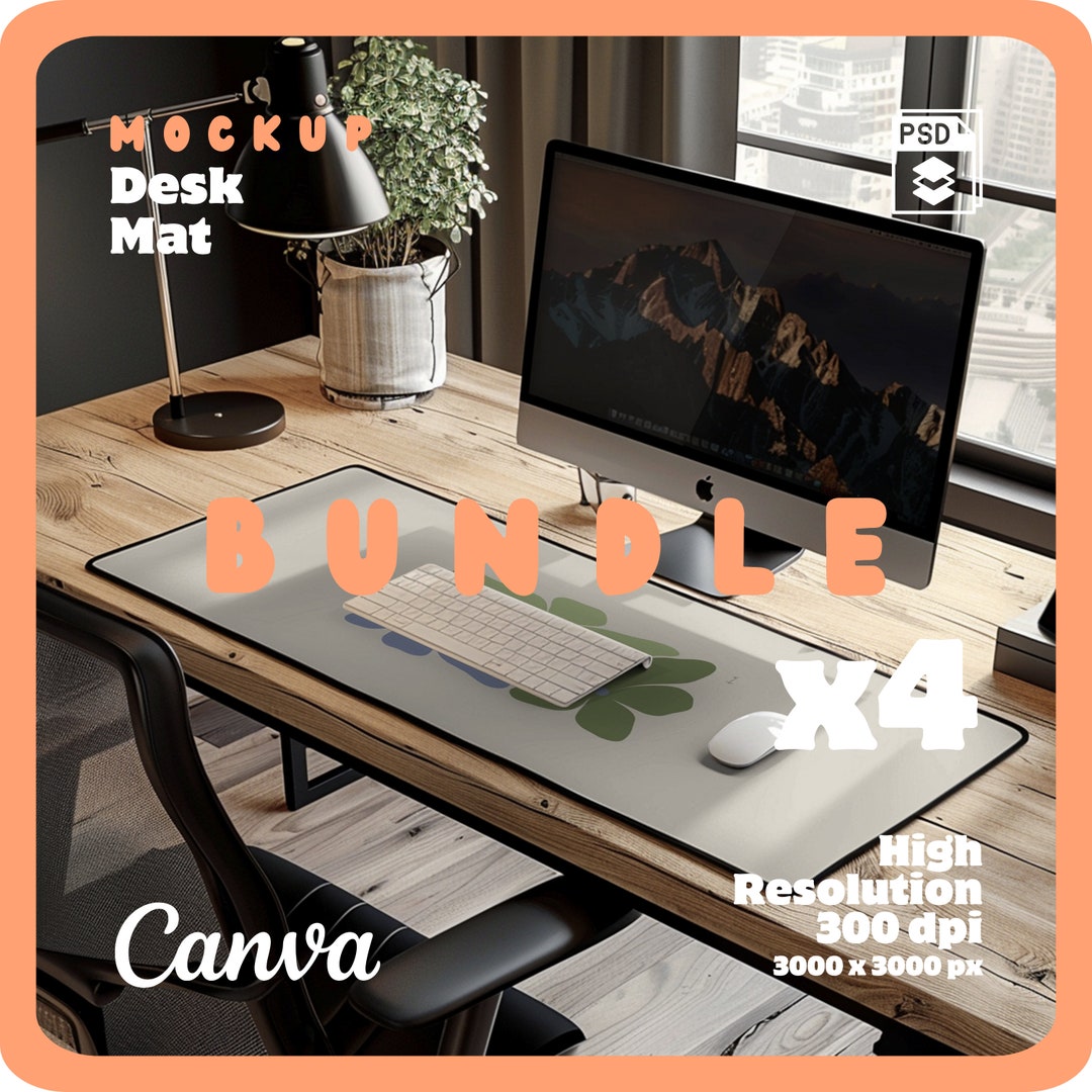Desk Mat Mockup Bundle Psd, Desk Mat Mock Up, Mouse Pad Mockup Package ...