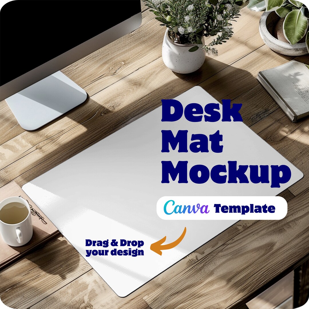 Desk Mat Mockup Canva Mousepad Mockup, Printify Dimensions Editable ...