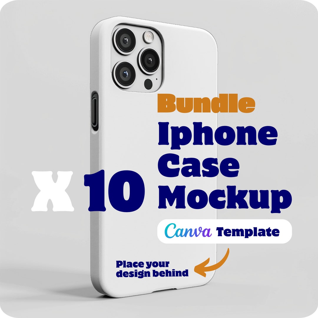 IPhone Case Mockup Bundle, iPhone Case Template Canva, iPhone Mockup Bundle, Phone Case Mockup ...