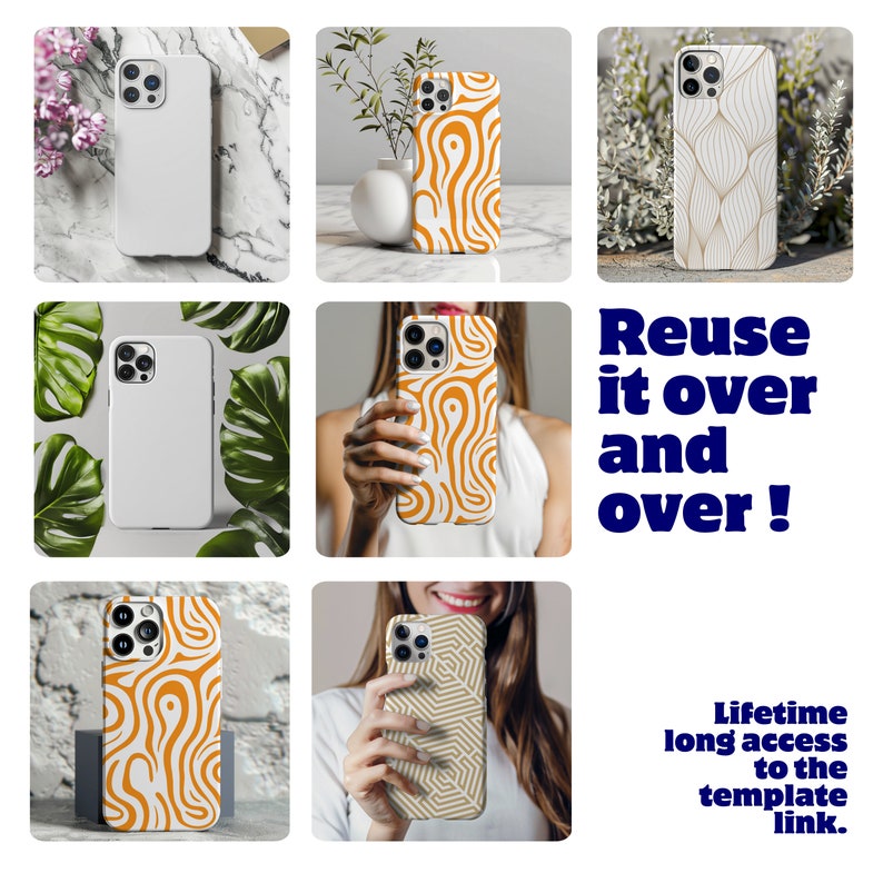 Ultimate iPhone Case Mockup Bundle, iPhone Case Template Canva, iPhone Mockup Bundle, Phone Case ...