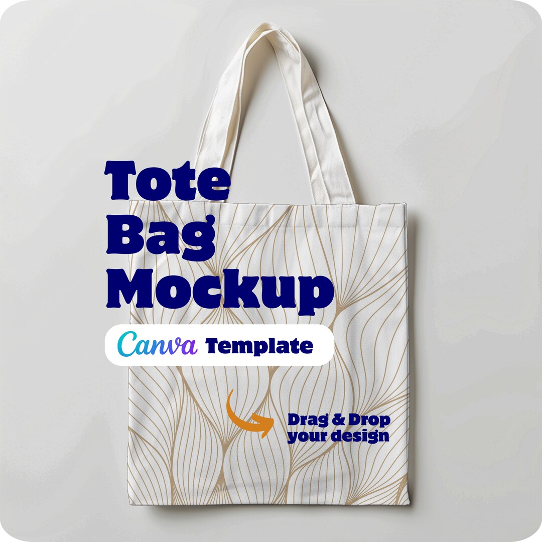 Tote Bag Mockup Canva Drag and Drop Mockup Tote Bag Canva Template ...