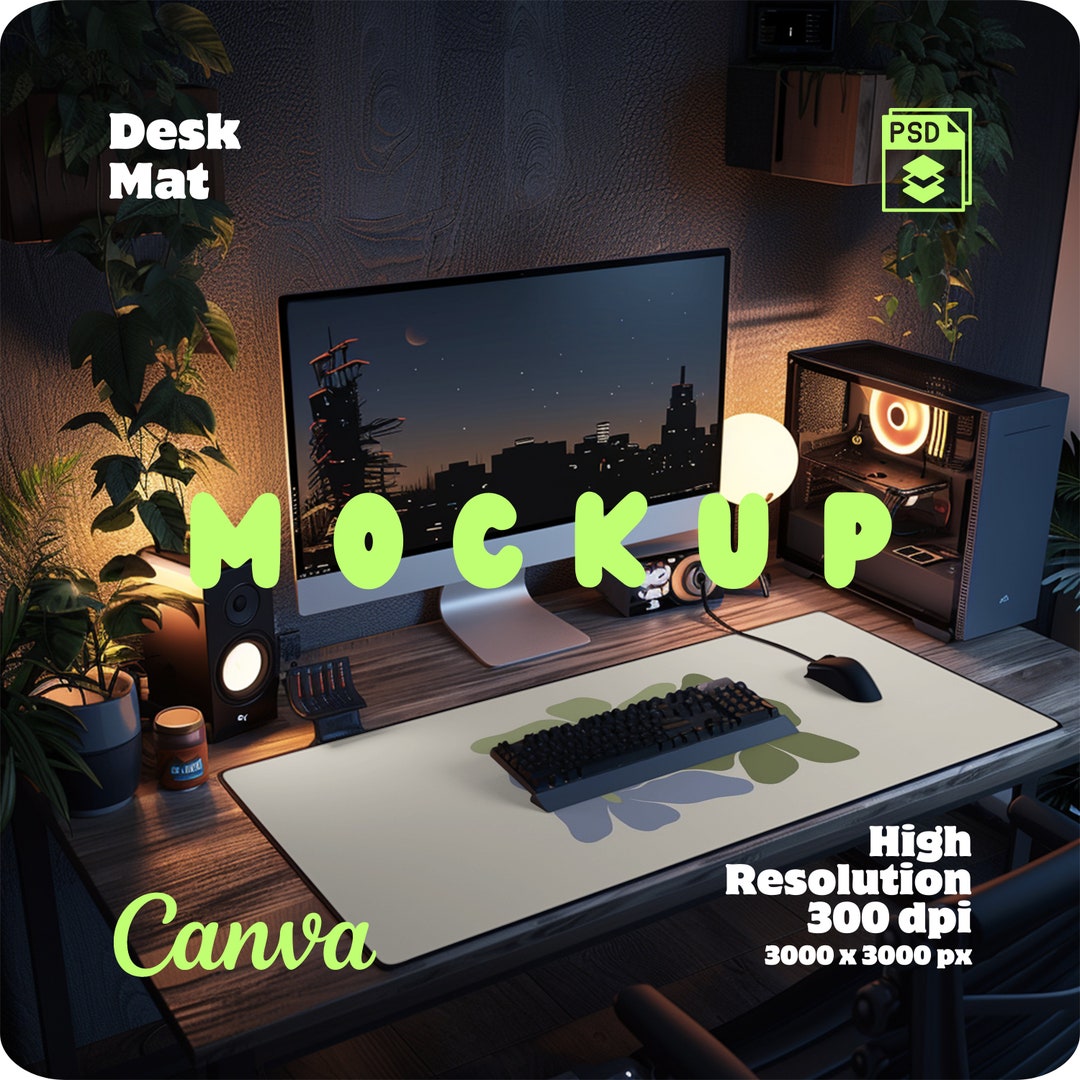 Desk Mat Mockup Psd, Mouse Pad Mock Up, Desk Mat Mock Up, Desk Pad ...