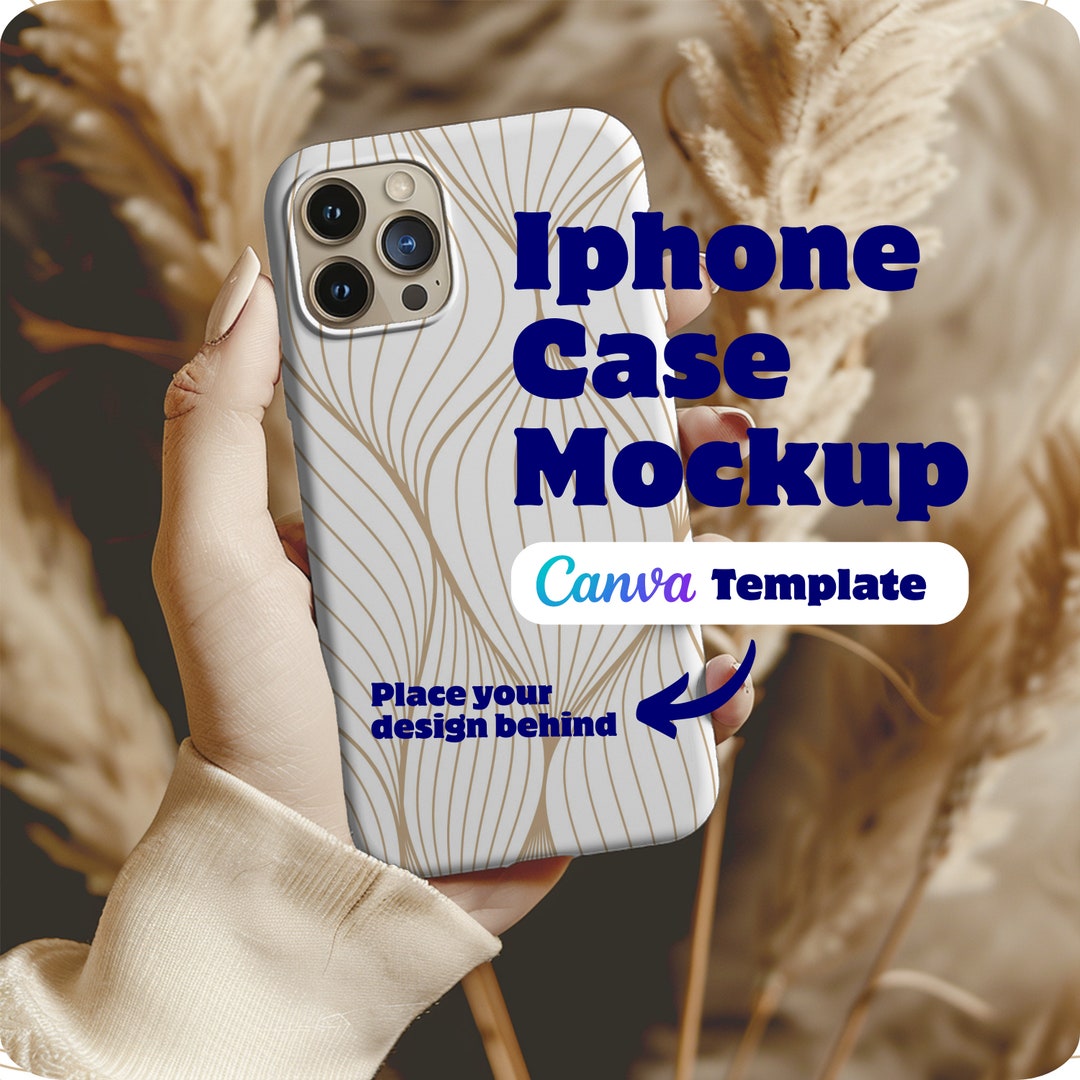 IPhone Case Mockup Canva Template iPhone 15 Pro Mockup Tough Case ...