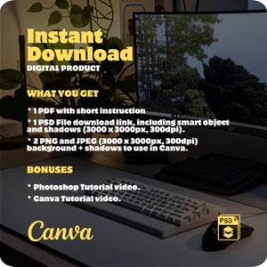 Desk Pad Mockup, Mouse Pad Mockup, Desk Mat Mock Up, Printify Desk Mat Mockup Psd, Editable Desk ...