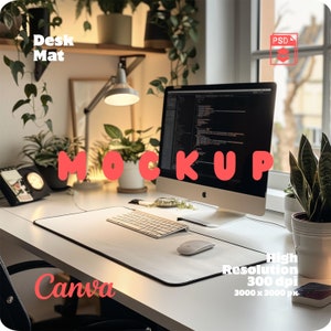 Desk Mat Mock Up, Mousepad Mock Up, Desk Pad Mockup, Printify Desk Mat ...