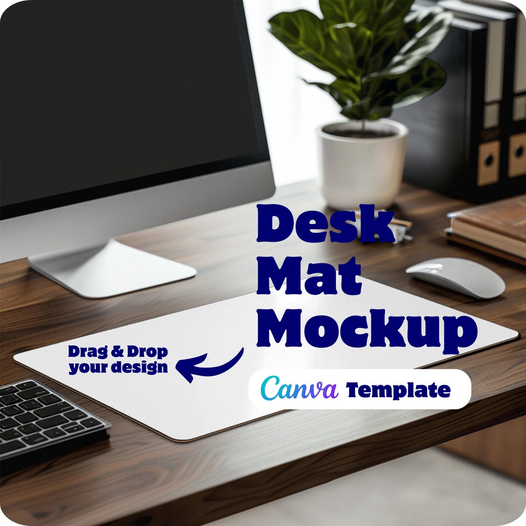 Desk Mat Mockup Canva Mousepad Mockup, Printify Dimensions Editable ...