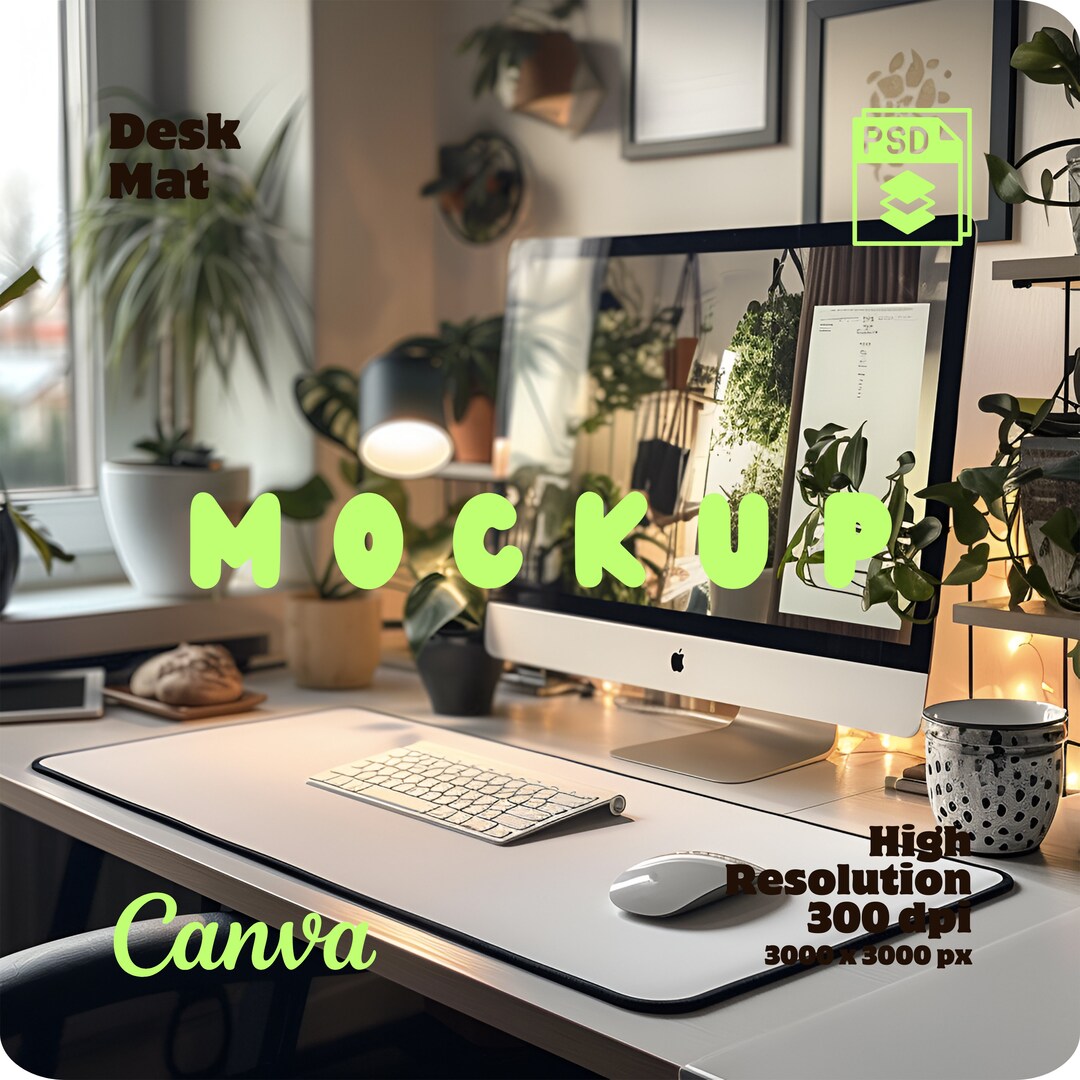 Desk Mat Mockup Psd, Mousepad Mock Up, Desk Pad Mockup, Printify Desk ...