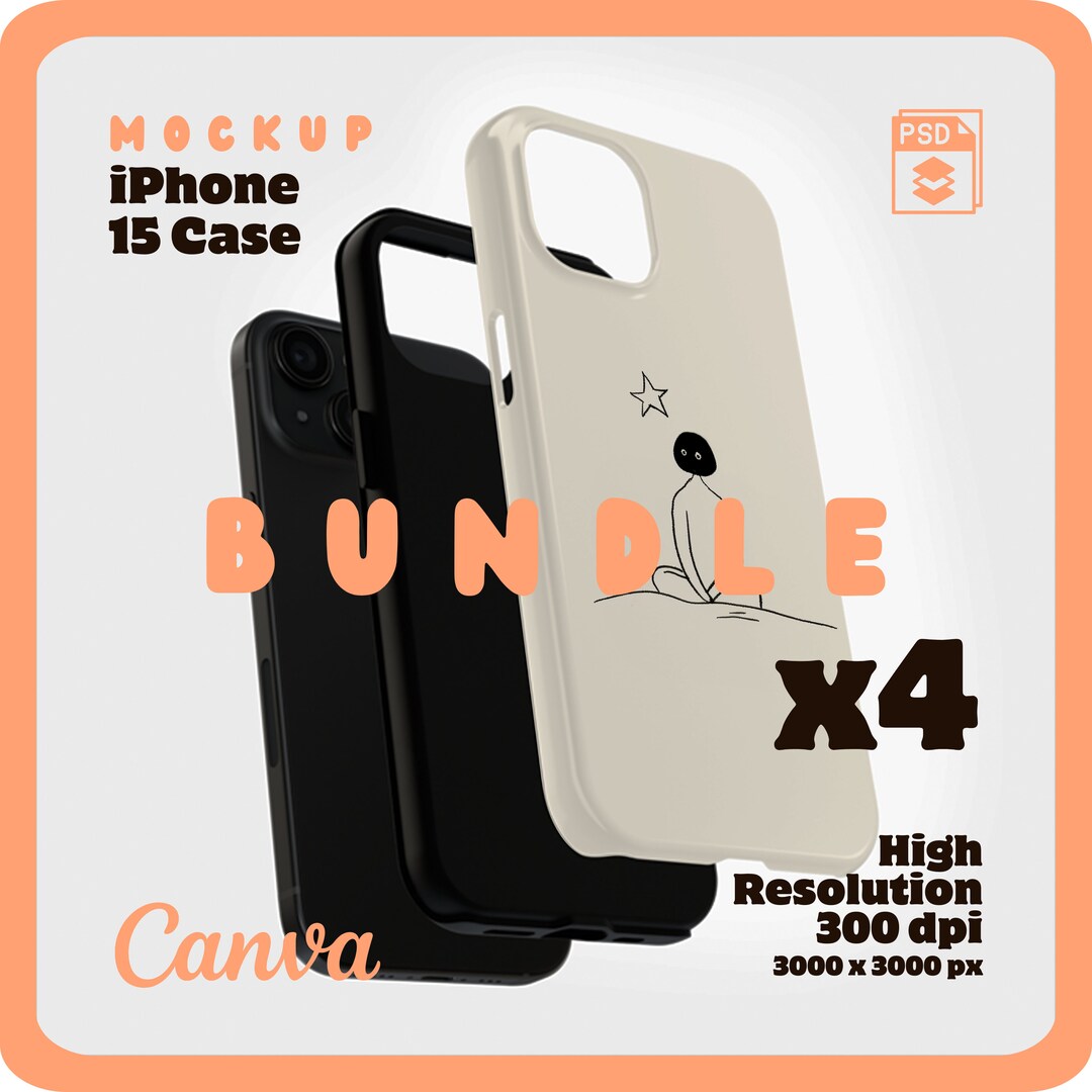 Phone Case Mock Up, iPhone Case Mockup Psd, Mockup Phone Case Bundle ...
