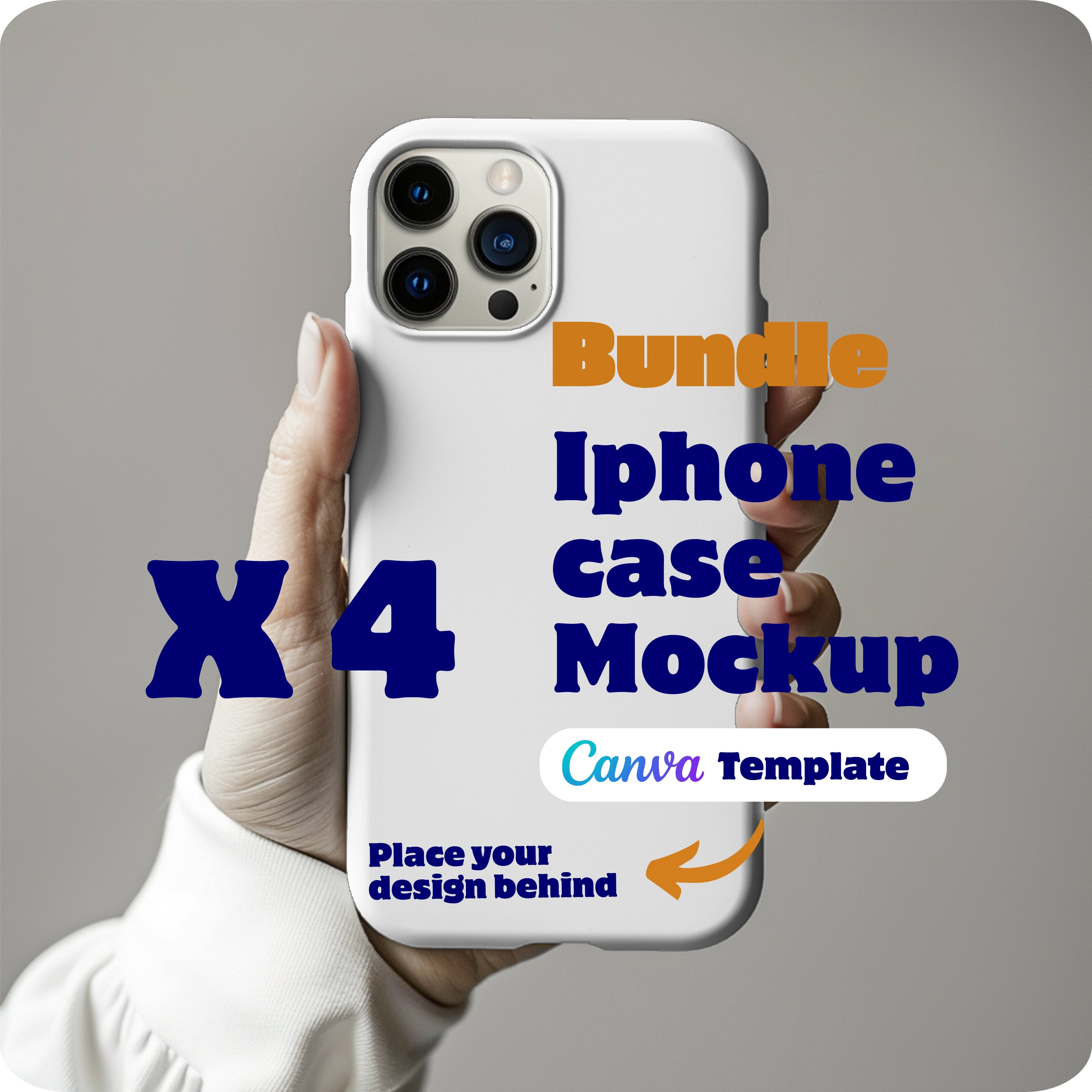 IPhone Case Mockup Bundle, iPhone Case Template Canva, iPhone Mockup ...