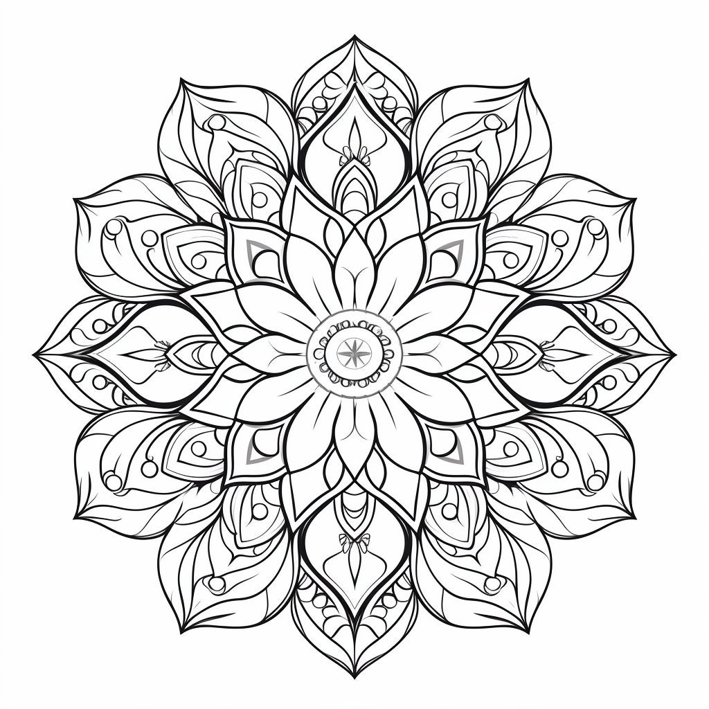 Relaxation Patterns: 15 Mandalas for Stress Relief - Etsy