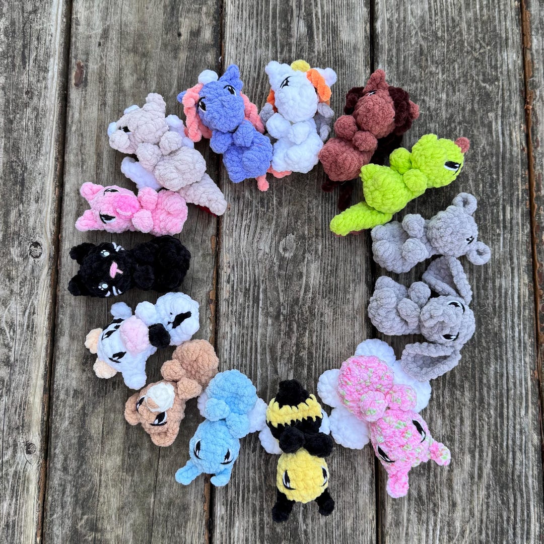 Worry Creatures MEGA Bundle, Unique Pattern, 24 Creatures, Market Make ...