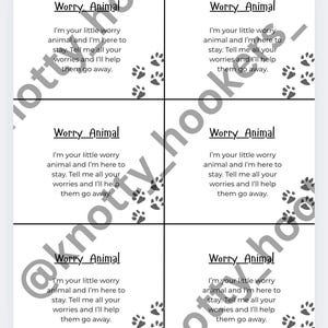 Worry Animals Crochet Pattern, 8in1, Market Make, PDF Download for ...