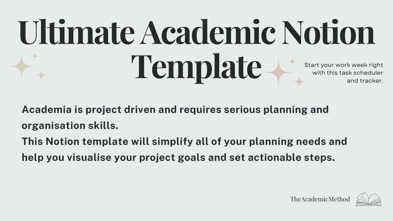 Ultimate Academic Notion Template - Etsy