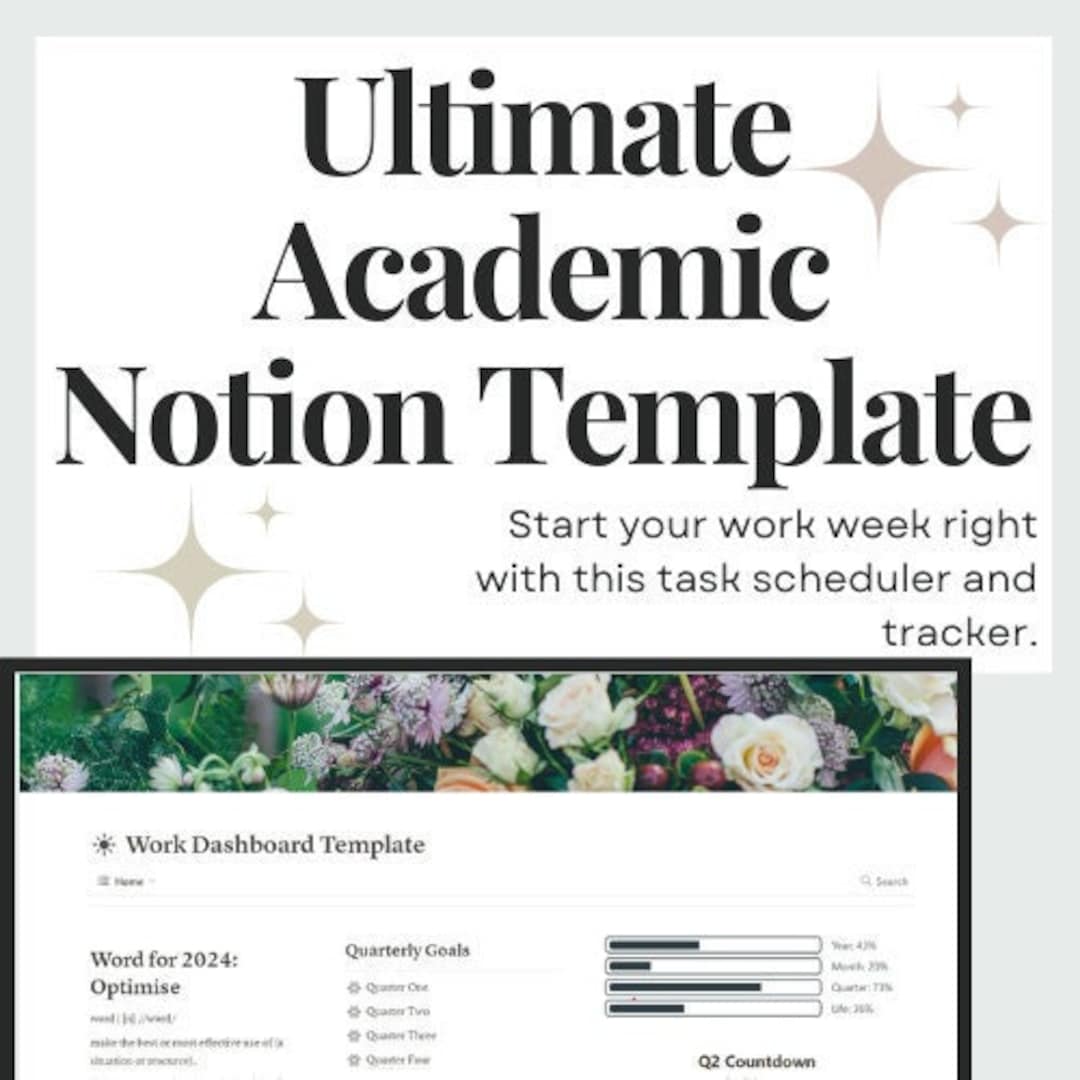 Ultimate Academic Notion Template - Etsy