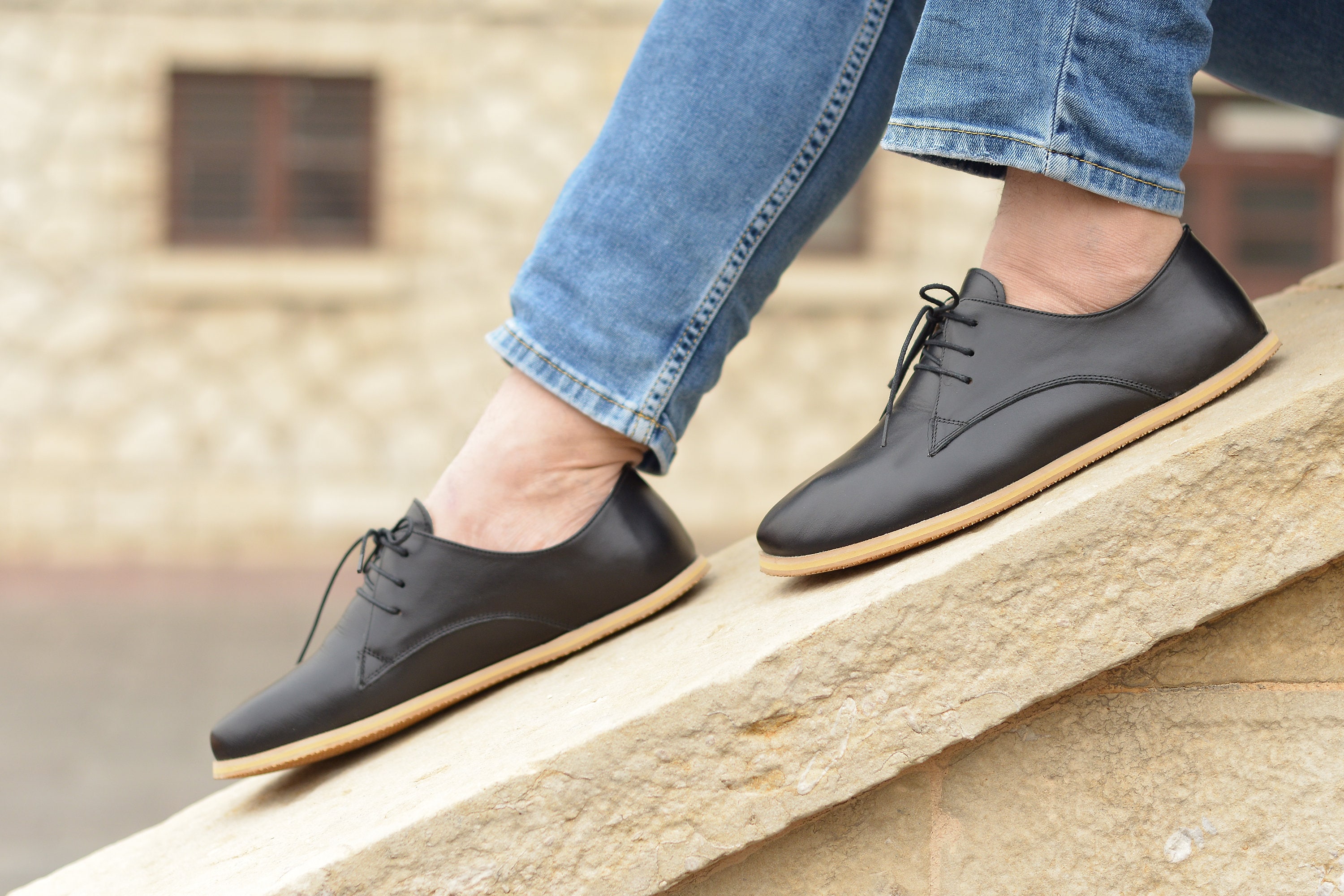 Handmade Men Barefoot Shoes, Leather Minimalist Shoes, Zero Drop Wider ...