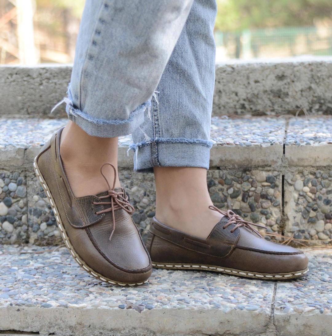 Women Earthing Shoes, Handmade Barefoot Shoes, Leather Grounding Shoes ...