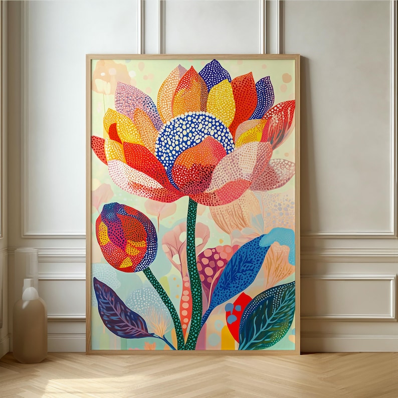 Abstract Protea Art Print – Modern Floral Home Decor - Etsy