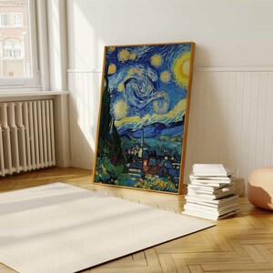 Van Gogh Starry Night Poster - Impressionist Wall Art - Etsy