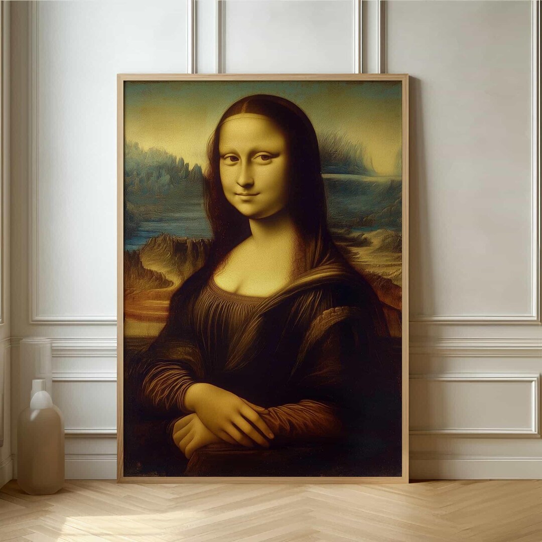 Leonardo Da Vinci Mona Lisa Poster - Iconic Renaissance Art Print - Etsy