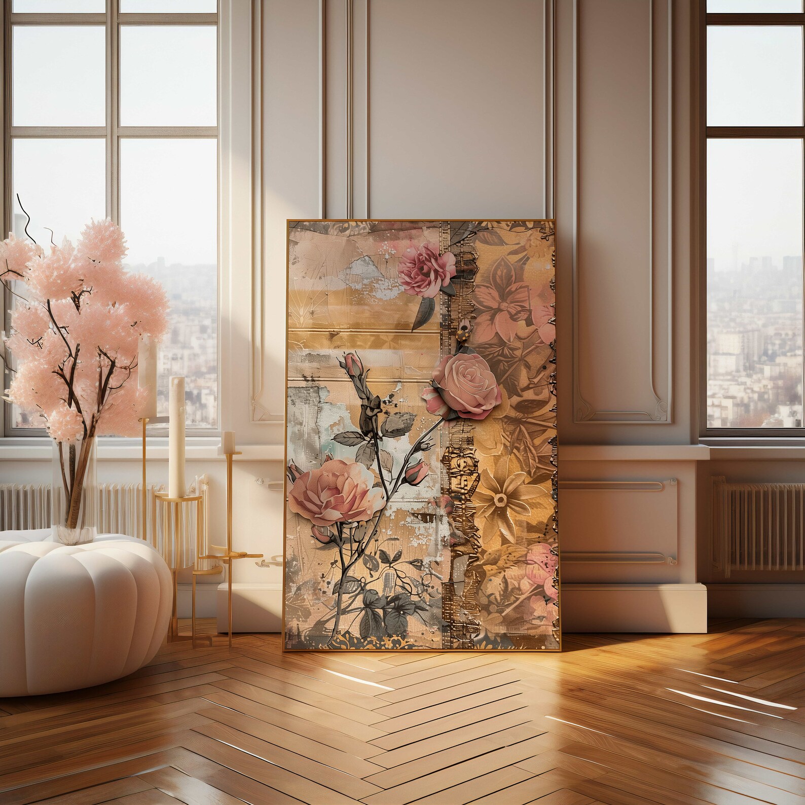 Vintage Floral Rose Poster Elegant Botanical Wall Art for Home Decor - Etsy