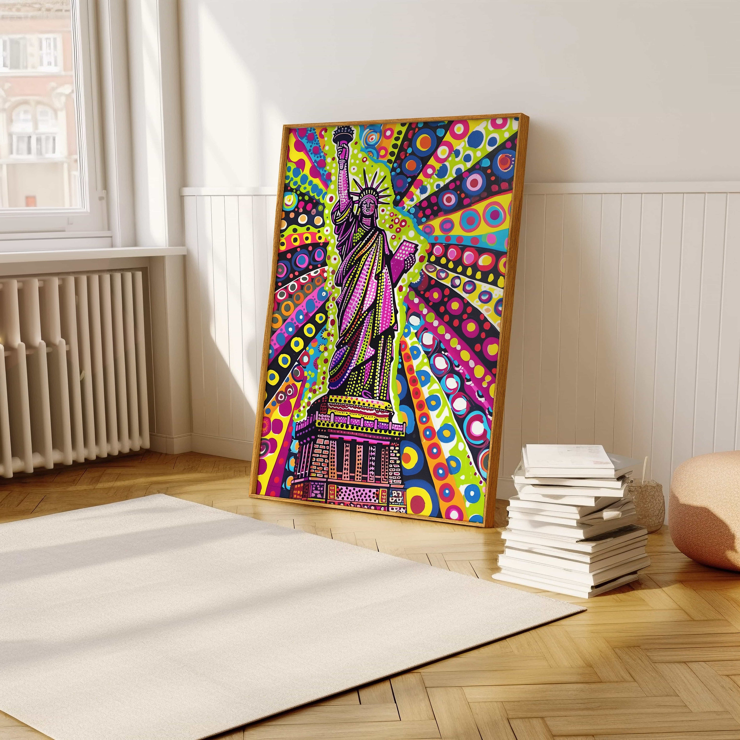 Statue of Liberty Pop Art Poster Colorful Pop Art Wall Decor for NYC ...