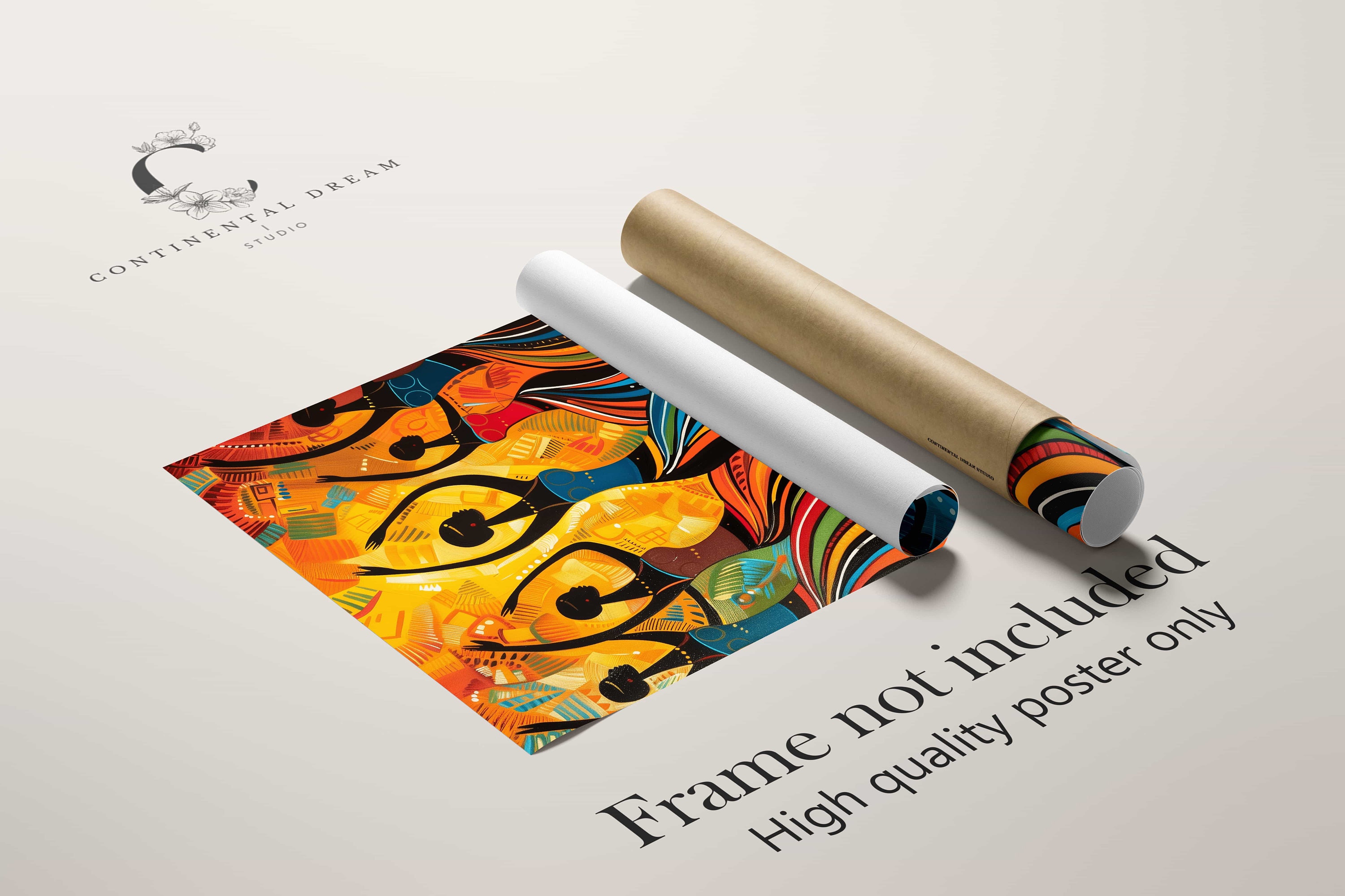 African Tribal Dance Art Print – Modern Abstract Poster - Etsy