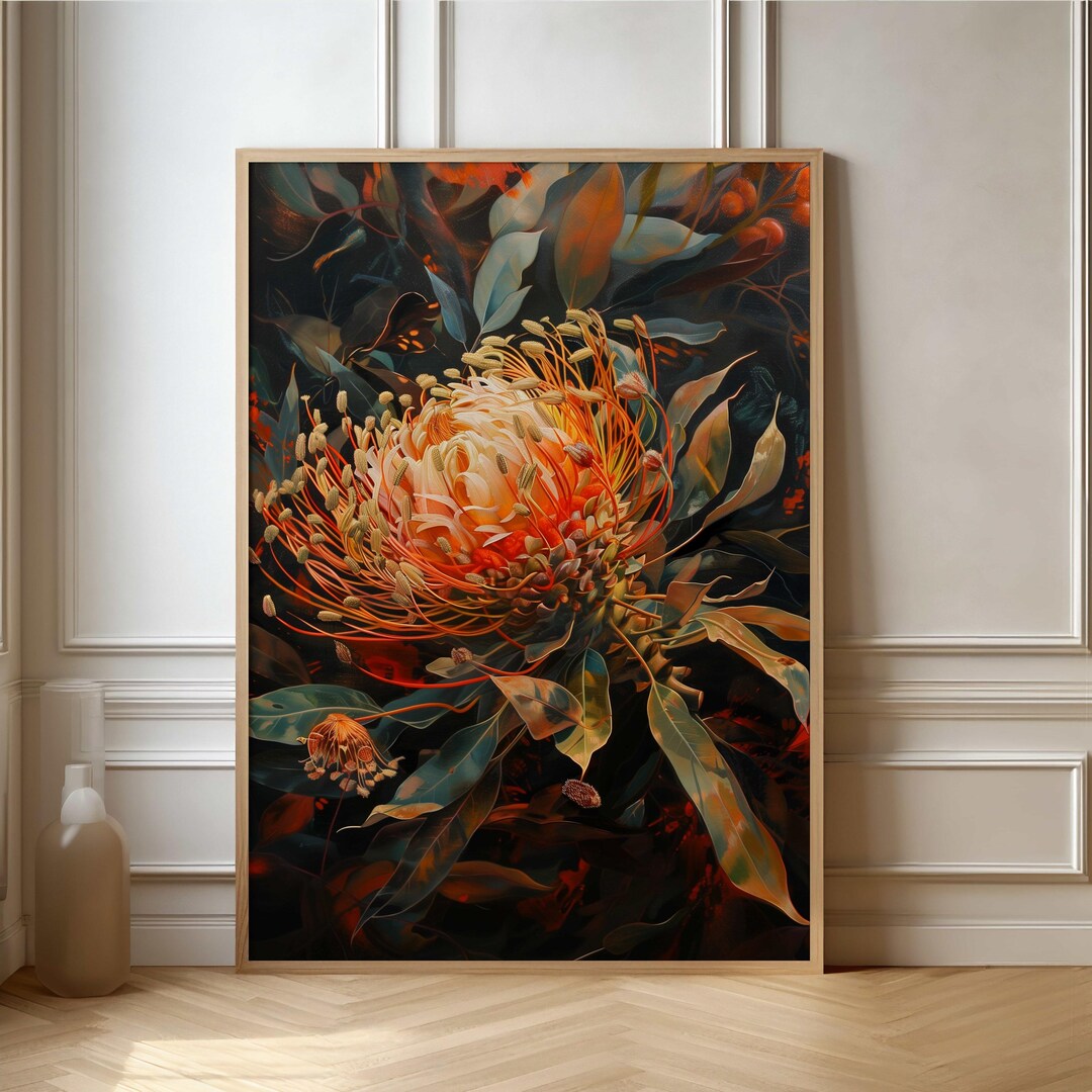 Captivating Flower Poster - Detailed Botanical Artwork for Home Decor ...