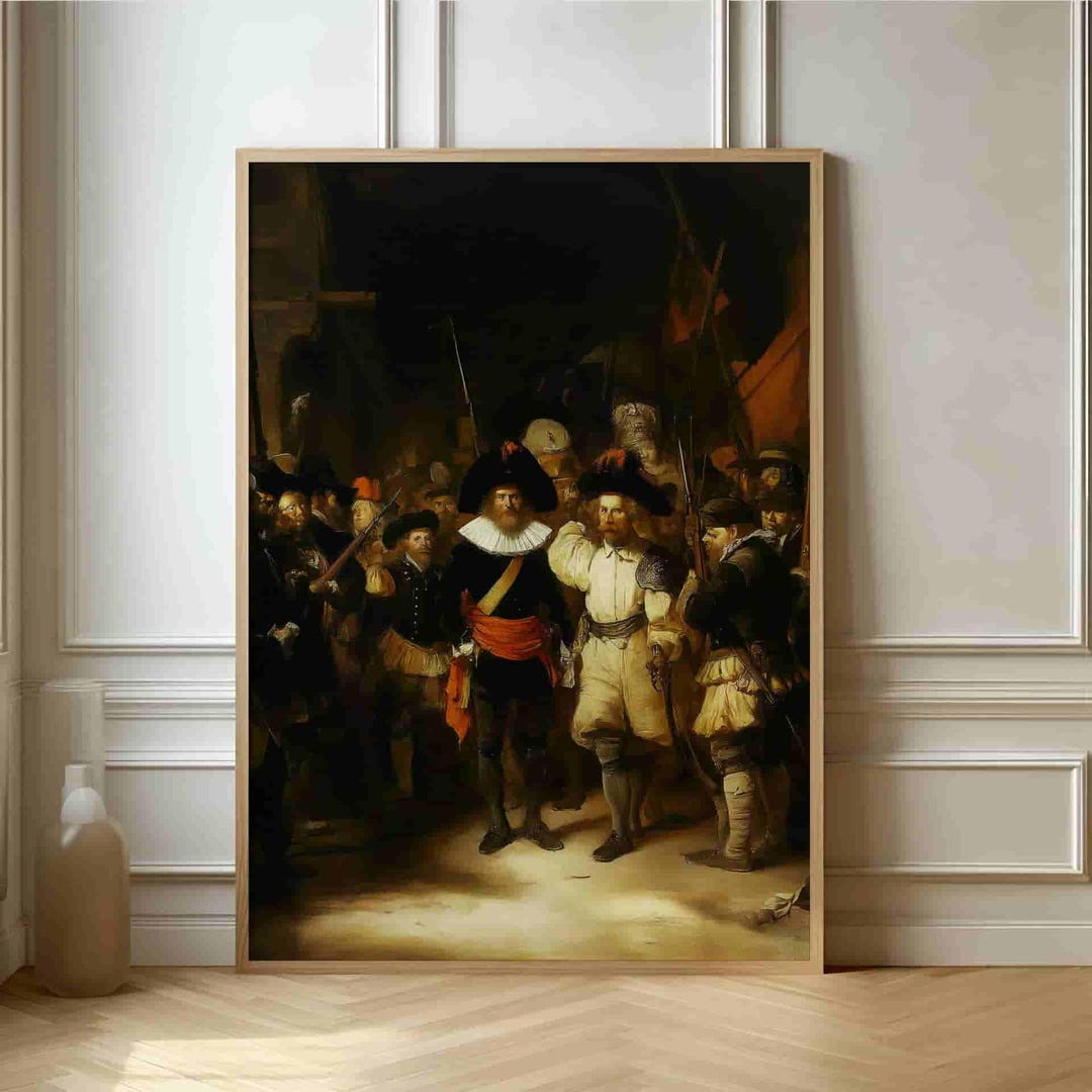 The Night Watch Poster – Baroque Art Print, Historical Wall Decor - Etsy