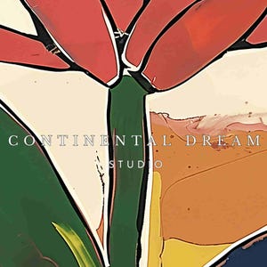 Colorful Floral Poster - Contemporary Abstract Flower Art for Living ...