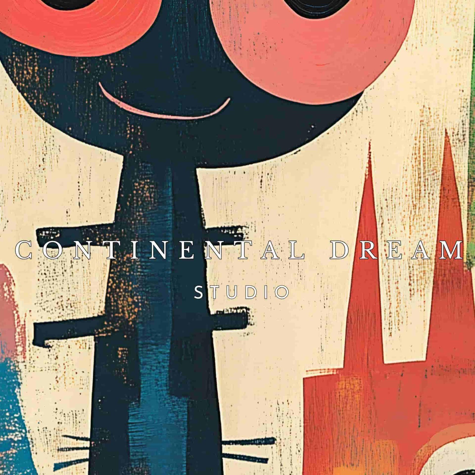 Colorful Abstract Animal Monster Poster - Modern Art for Kids Room - Etsy