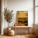 Tuscany Sunset Landscape Art Print - Rustic Italian Countryside Wall ...