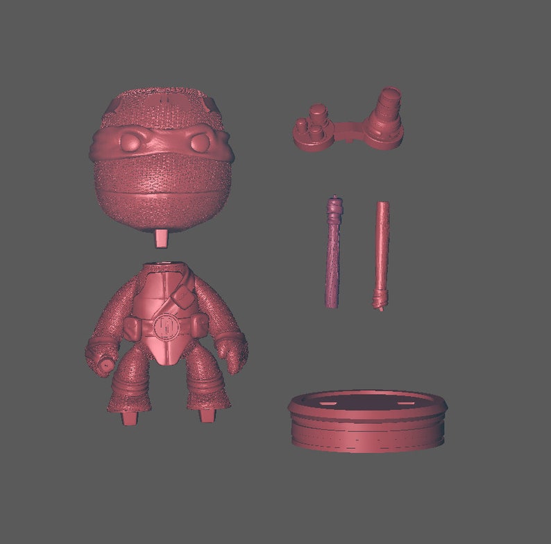 Turtle, Ninja, 3D Print Model 3D STL File - Etsy