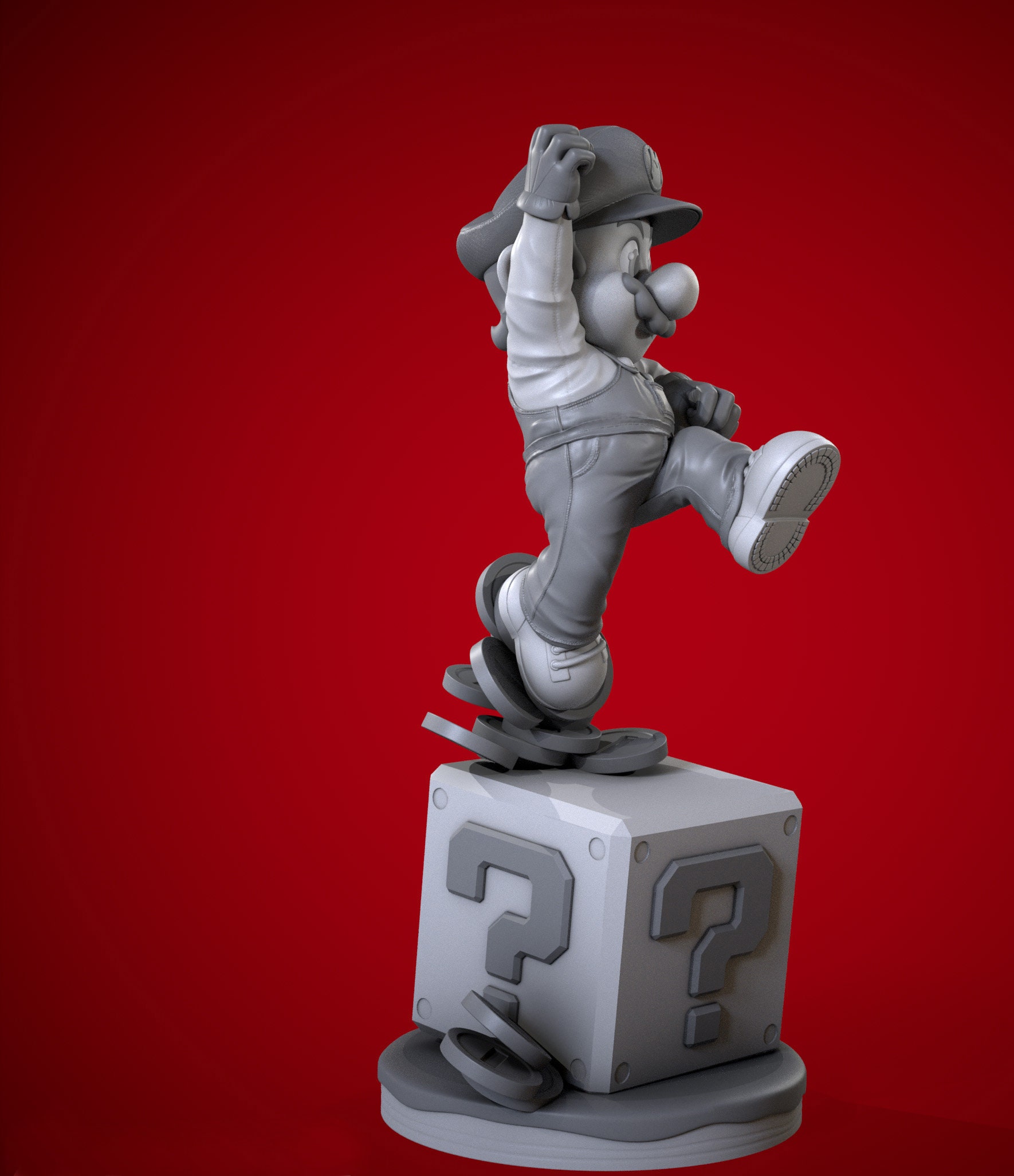Super Mario, 3D Print Model 3D STL File - Etsy