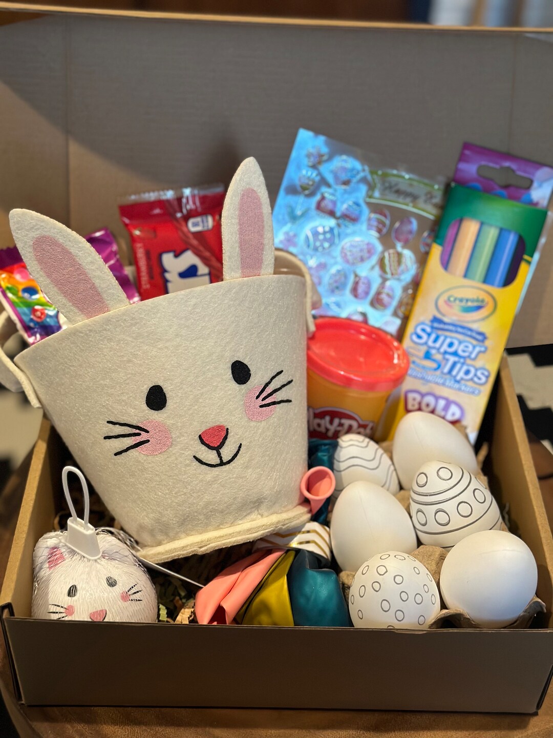 Easter Basket Box Treasure Hunt, Kids Easter Basket, Ready-made ...