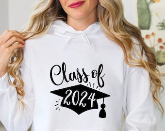 Proud of a 2024 Graduation Hoodie, Personalized Graduate Hoodie ...