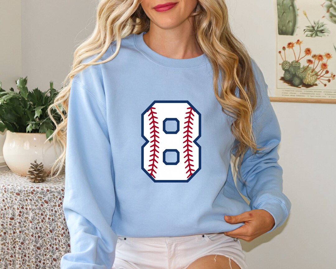 Baseball Numbers Sweatshirt, Custom Baseball Sweater, Baseball Gift ...