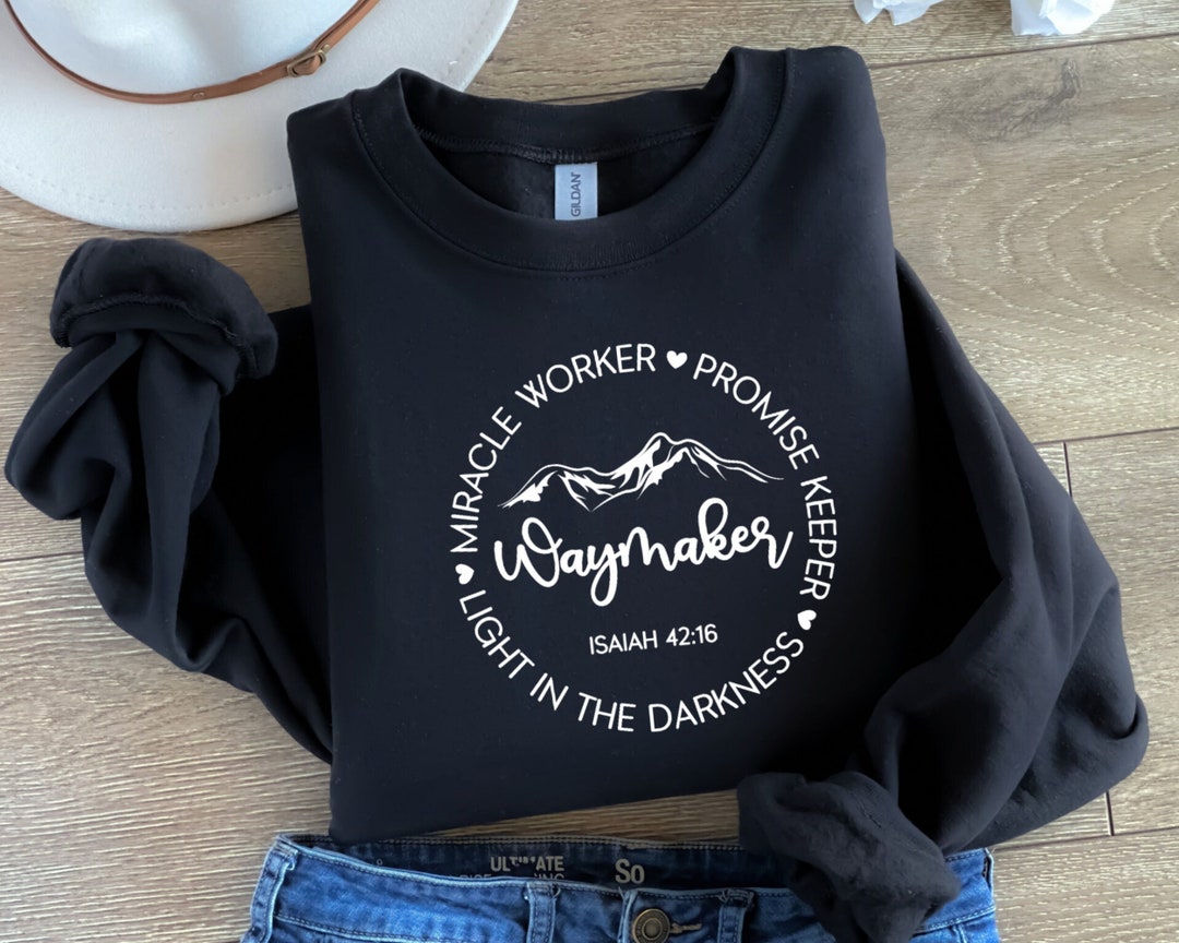 Waymaker Sweatshirt, Faith Sweater, Religious Sweatshirt, Christian ...