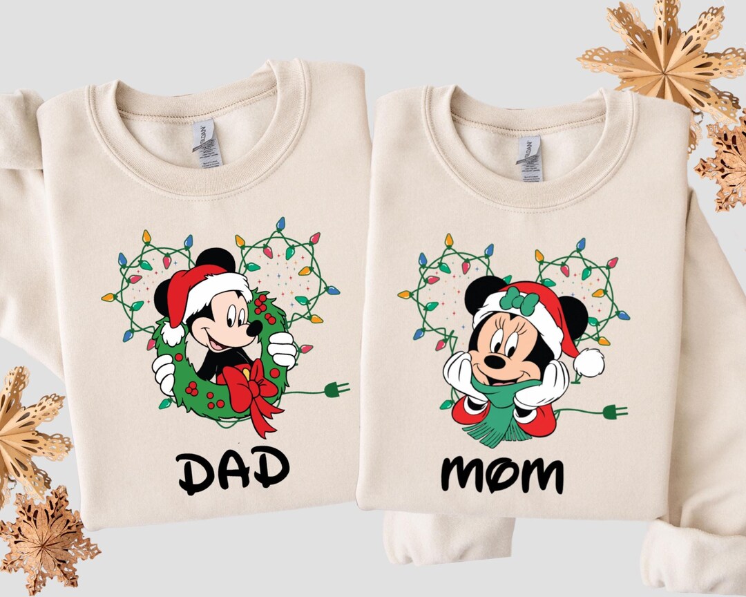 Custom Disney Family Christmas Sweatshirt, Disney Christmas Party ...