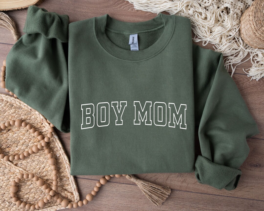 Boy Mom Sweatshirt, Mom Sweater, Mom of Boys Sweatshirt, Mom Life, Gift ...