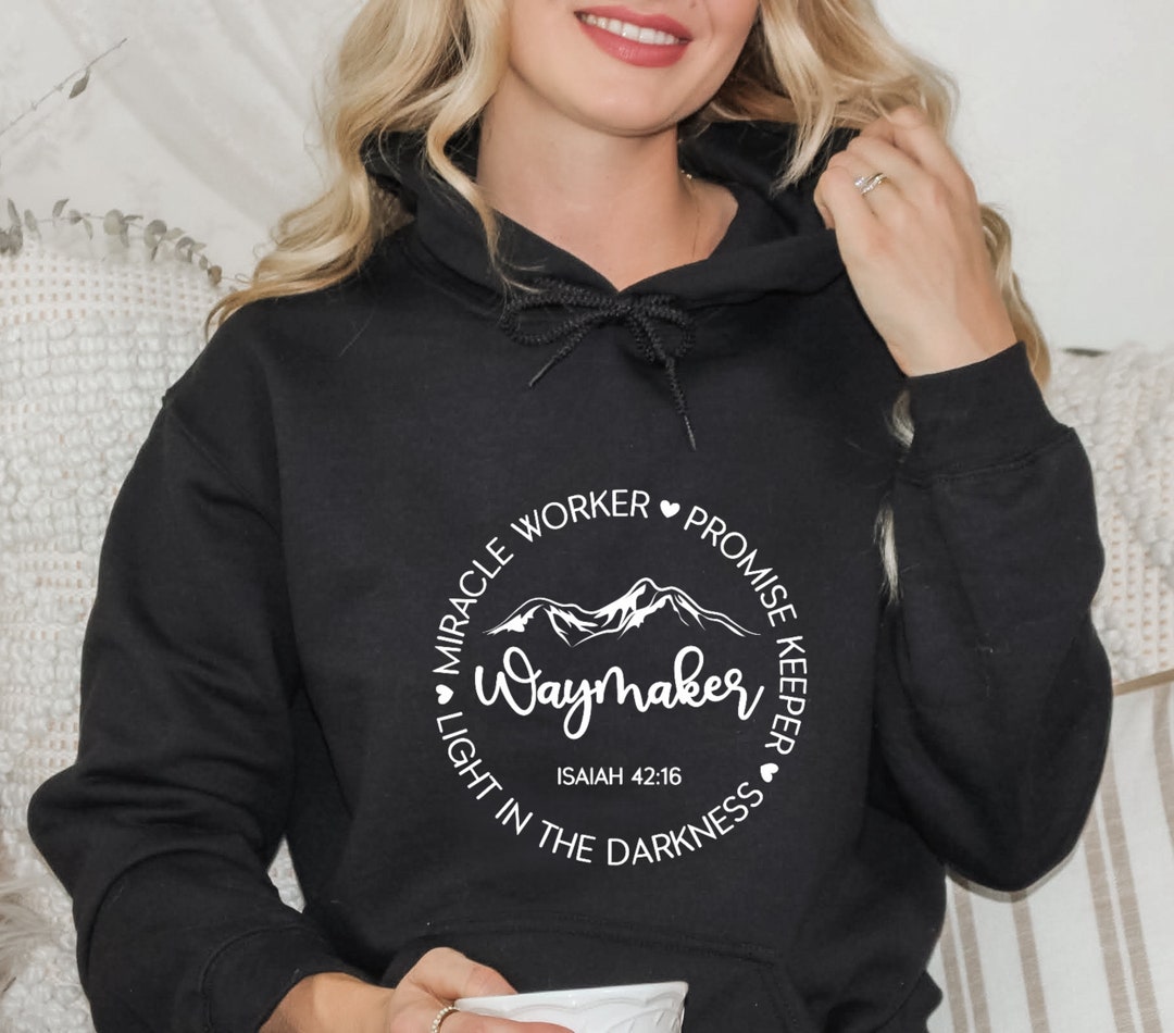 Waymaker Hoodie, Faith Hoodie, Religious Hoodie, Christian Hoodie ...