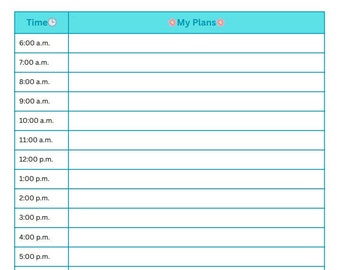 Downloadable Daily Schedule Download & Print Faith-based Purple - Etsy