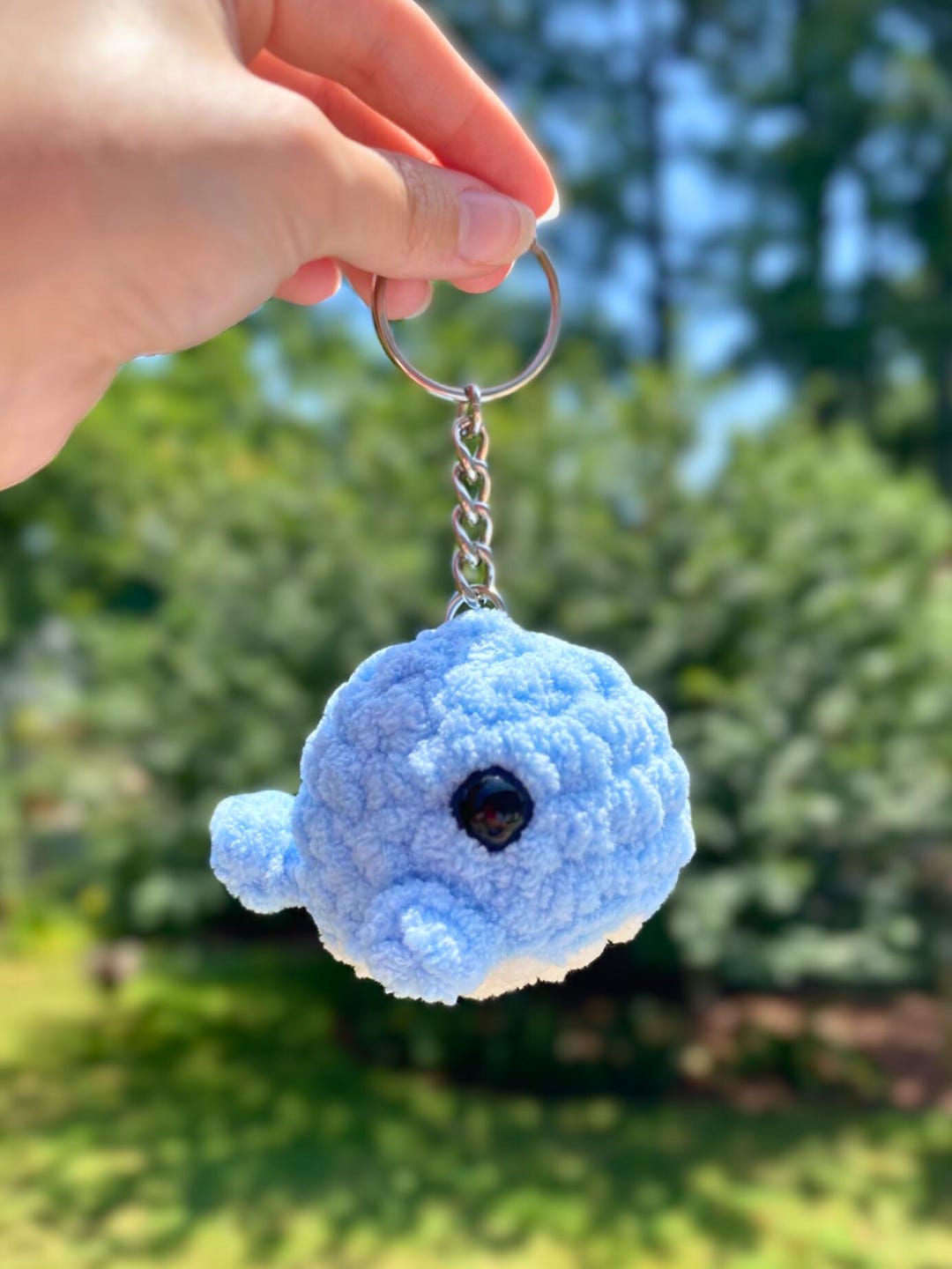 Crochet Whale Keychain: Mini Plushie Stuffie - Ocean Theme - Etsy