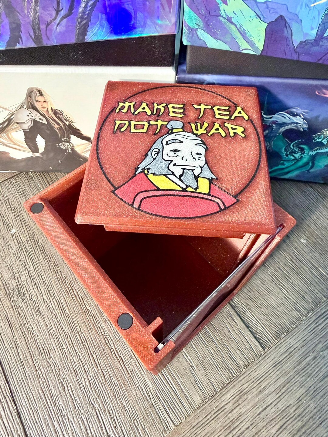 ATLA - Iroh Makes Tea MTG Commander Deck Box, Magnetic Closure - Etsy