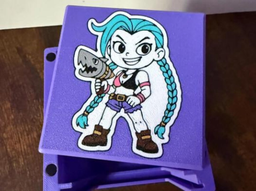 Jinx-themed Deck Box – Magnetic Card Case, 3D Printed - Etsy