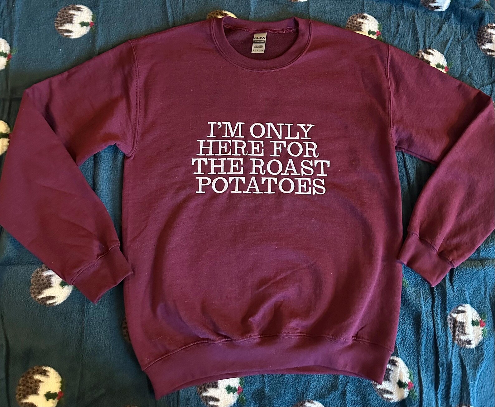 Only Here for the Roast Potatoes Sweater - Etsy