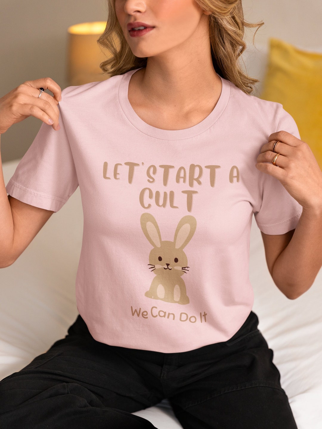 Let's Start A Cult-tshirt, Cult, Cultish, Funny, Humor, Silly, Silver T ...