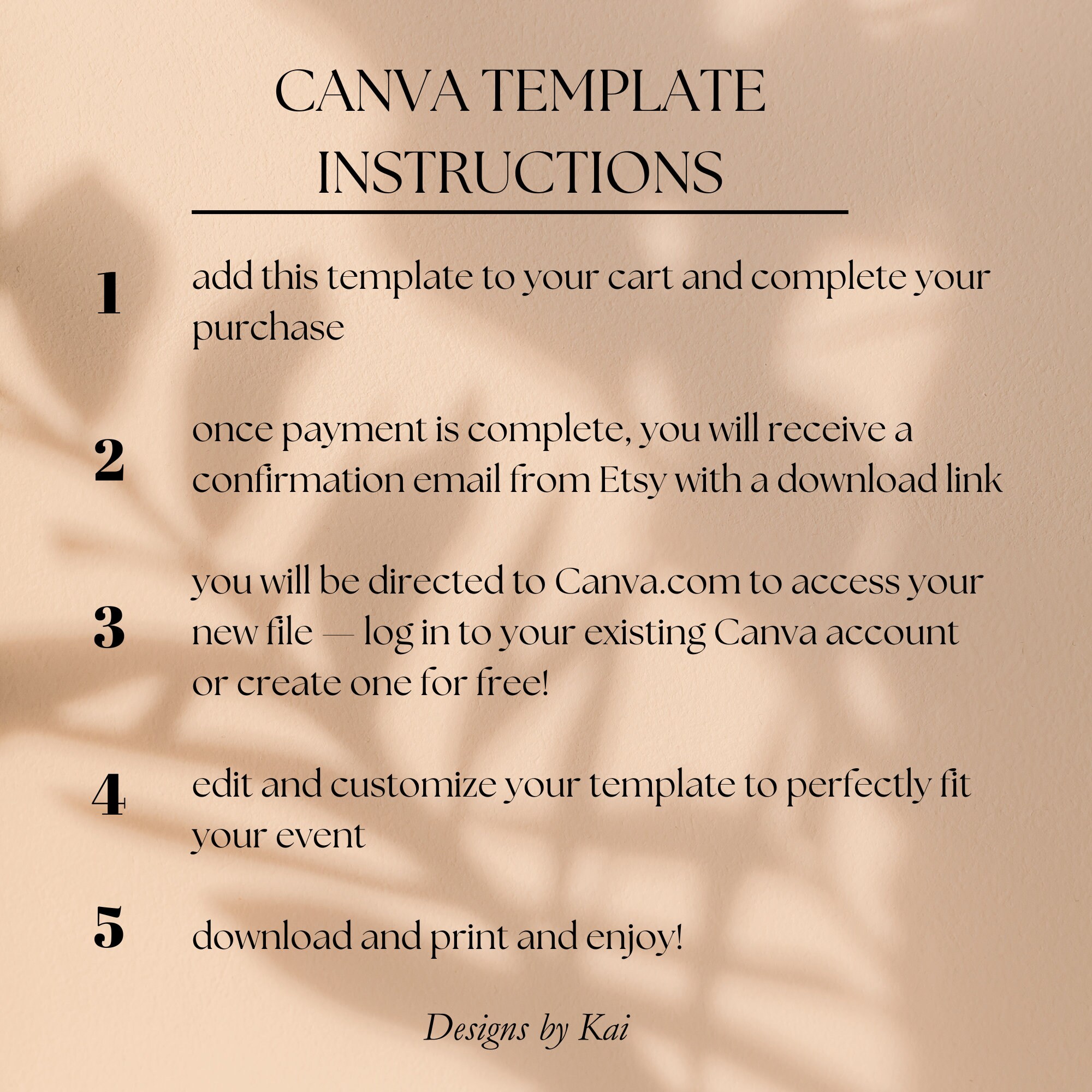 Tropical and Minimal Bar Menu Template - Etsy